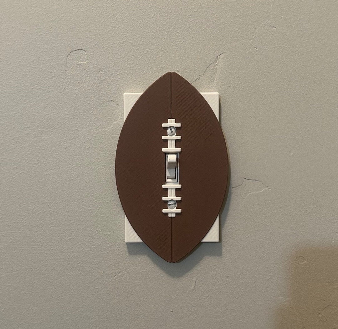Football Light Switch Plate Cover - Toggle - Etsy