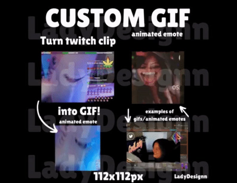 CUSTOM Gif/animated EMOTES - Etsy