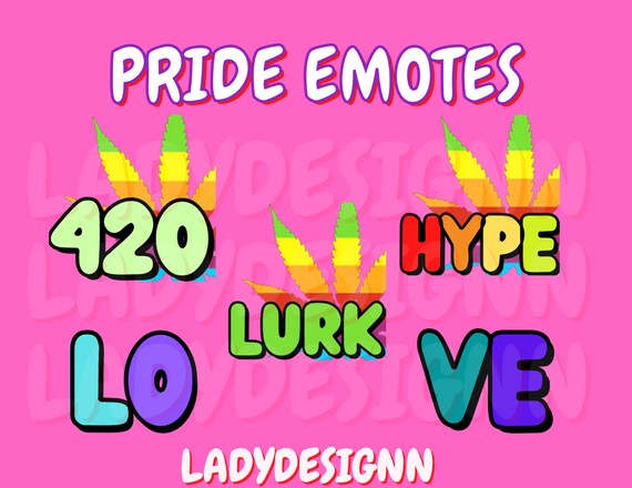 420 Pride Twitch Emotes - Etsy