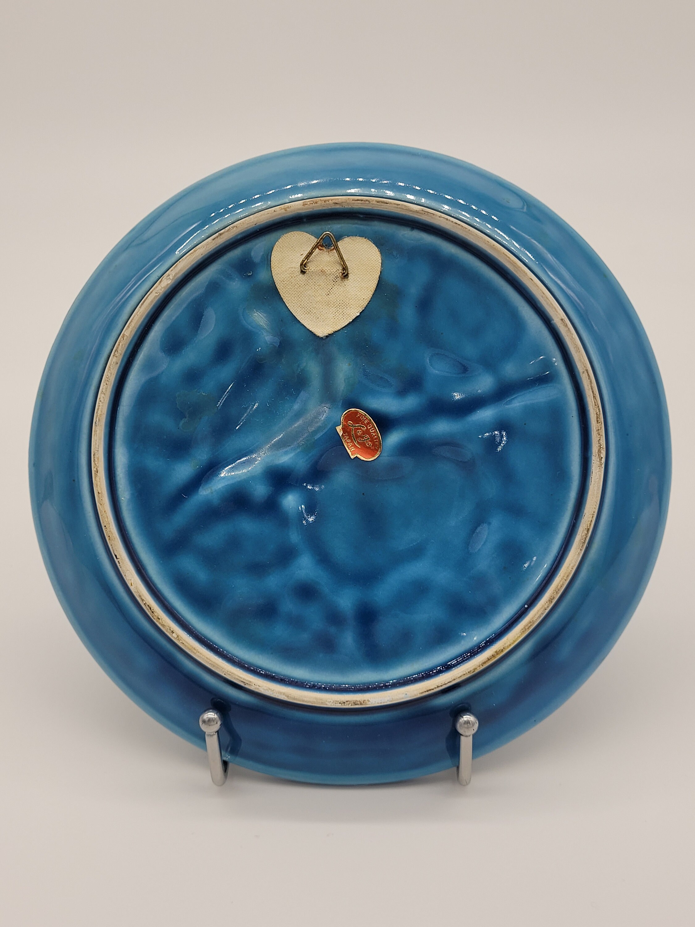 Vintage Lego Japan Ceramic Raised Design Wall Plate Quail and ...