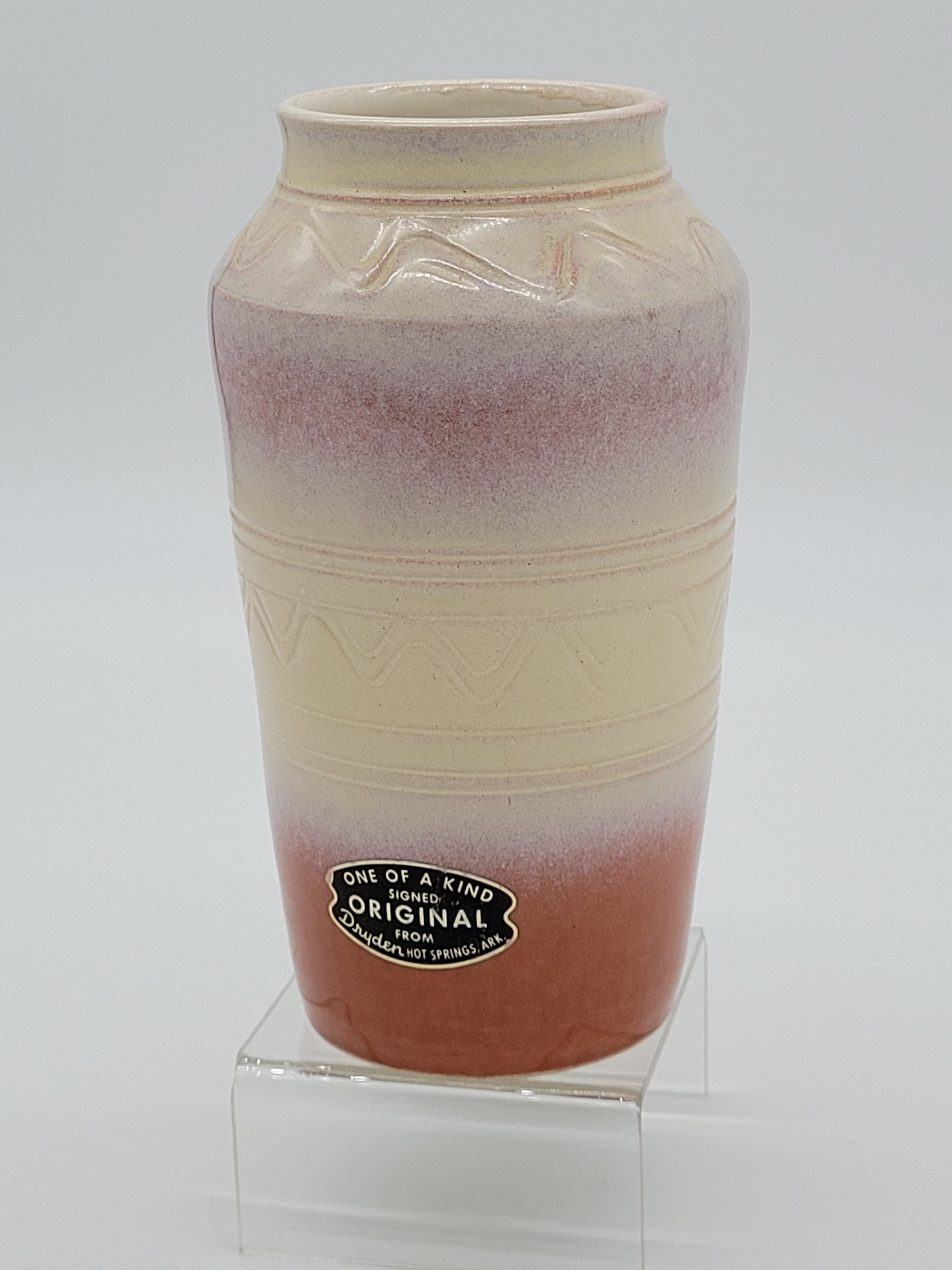 Vintage Dryden Hand Thrown Art Pottery Vase Signed & Dated Made in ...