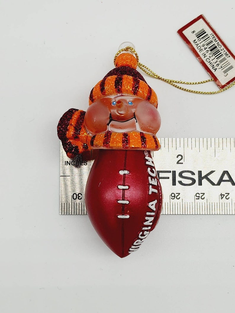 Virginia Tech Hokies All-star Light up Snowman Ornament & Magnet, NWT ...