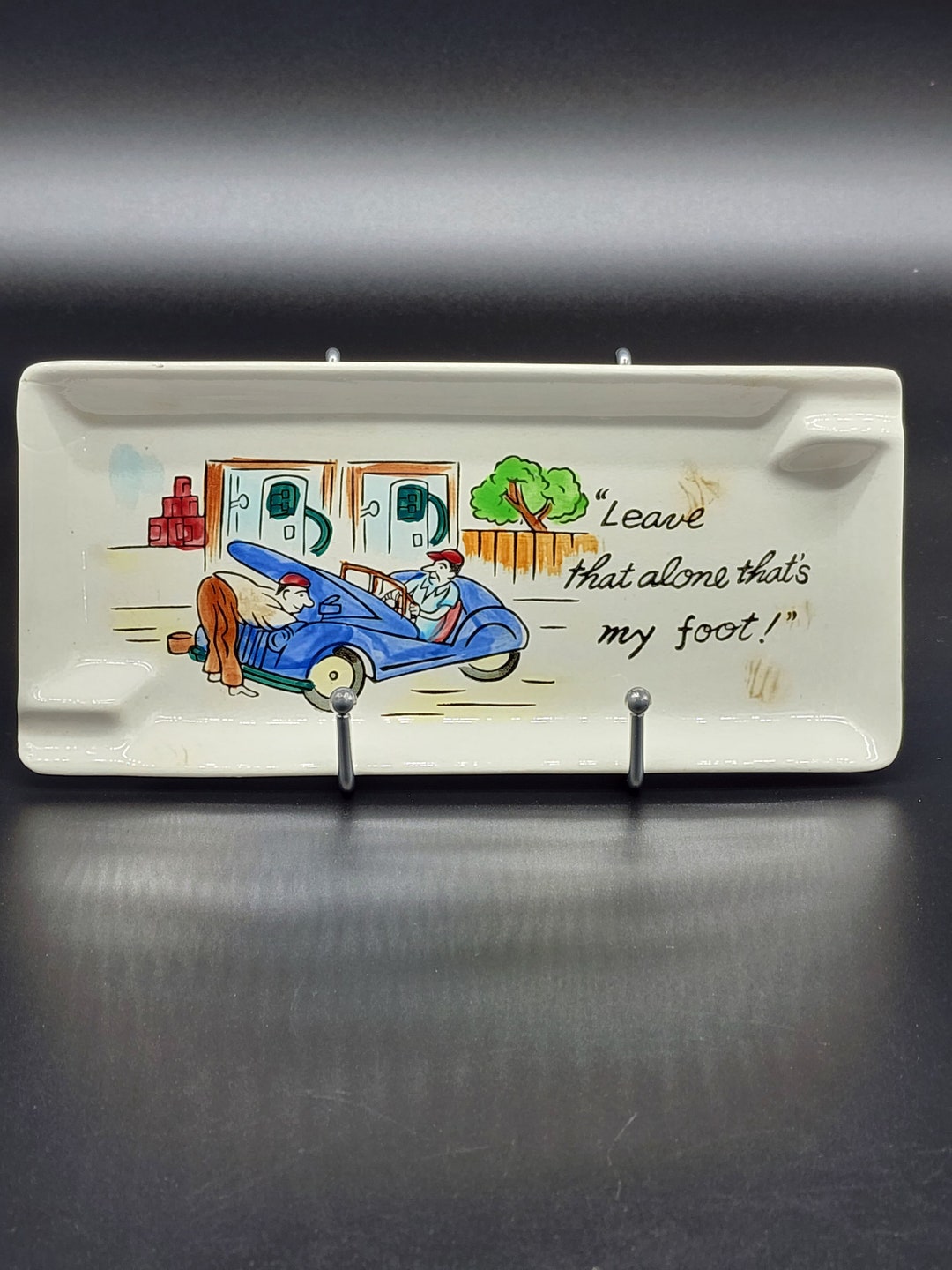 Vintage Napco Comic Style Ashtray, Funny Saying Ashtray, MCM, See ...