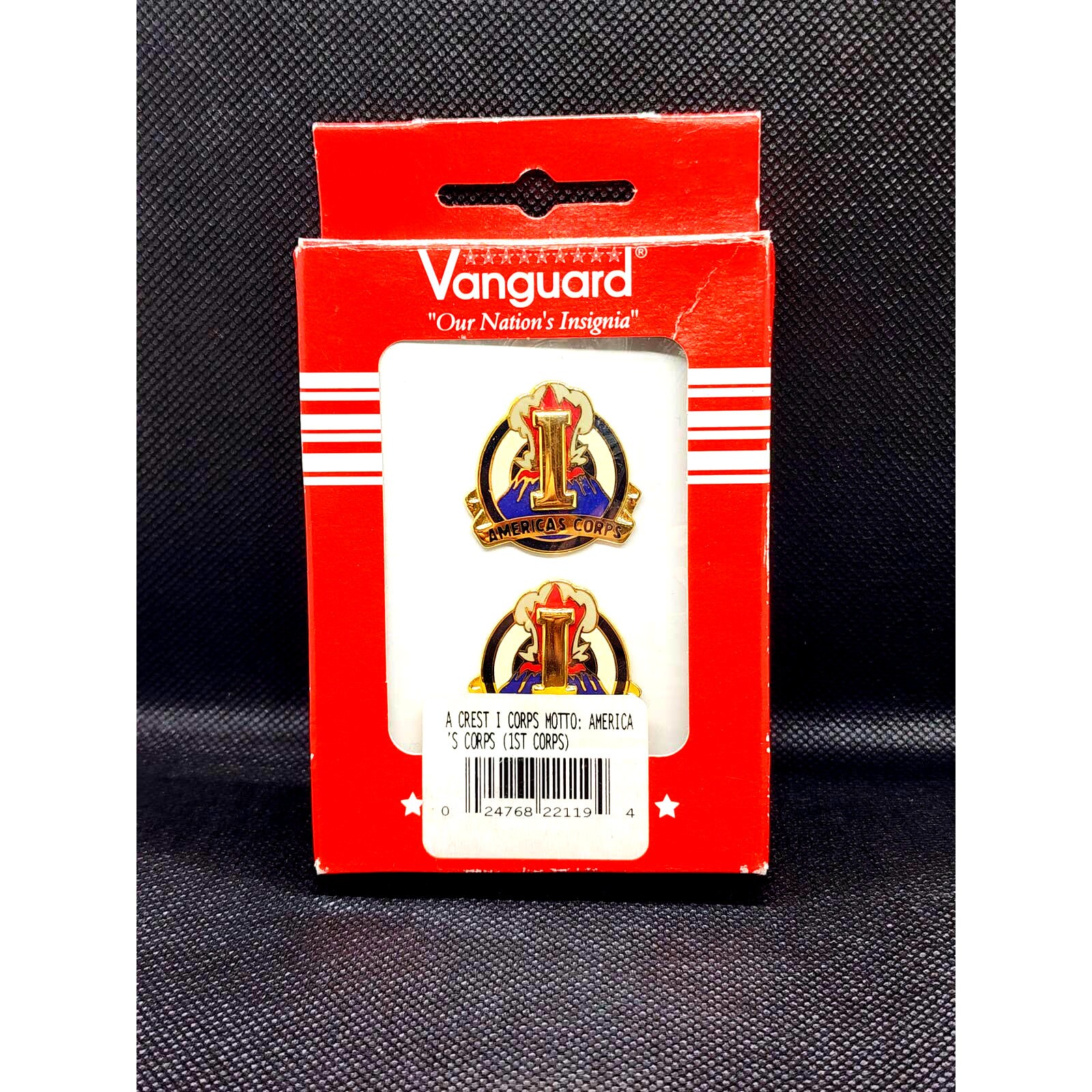 US Army Crest 1st Corps Pins Set of 2 Vanguard Military Pins - Etsy