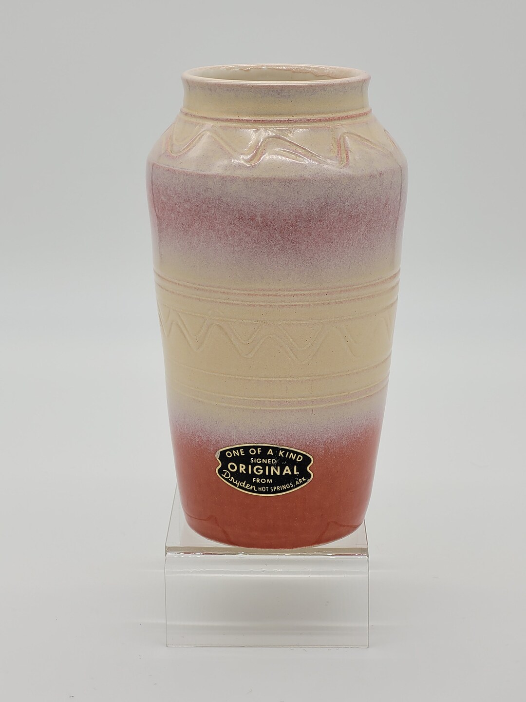 Vintage Dryden Hand Thrown Art Pottery Vase Signed & Dated Made in ...