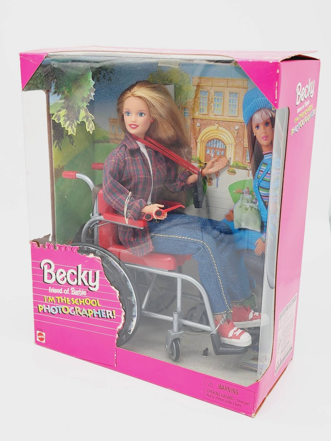 Becky friend of Barbie School Photographer Doll, 1998, New in Unopened ...