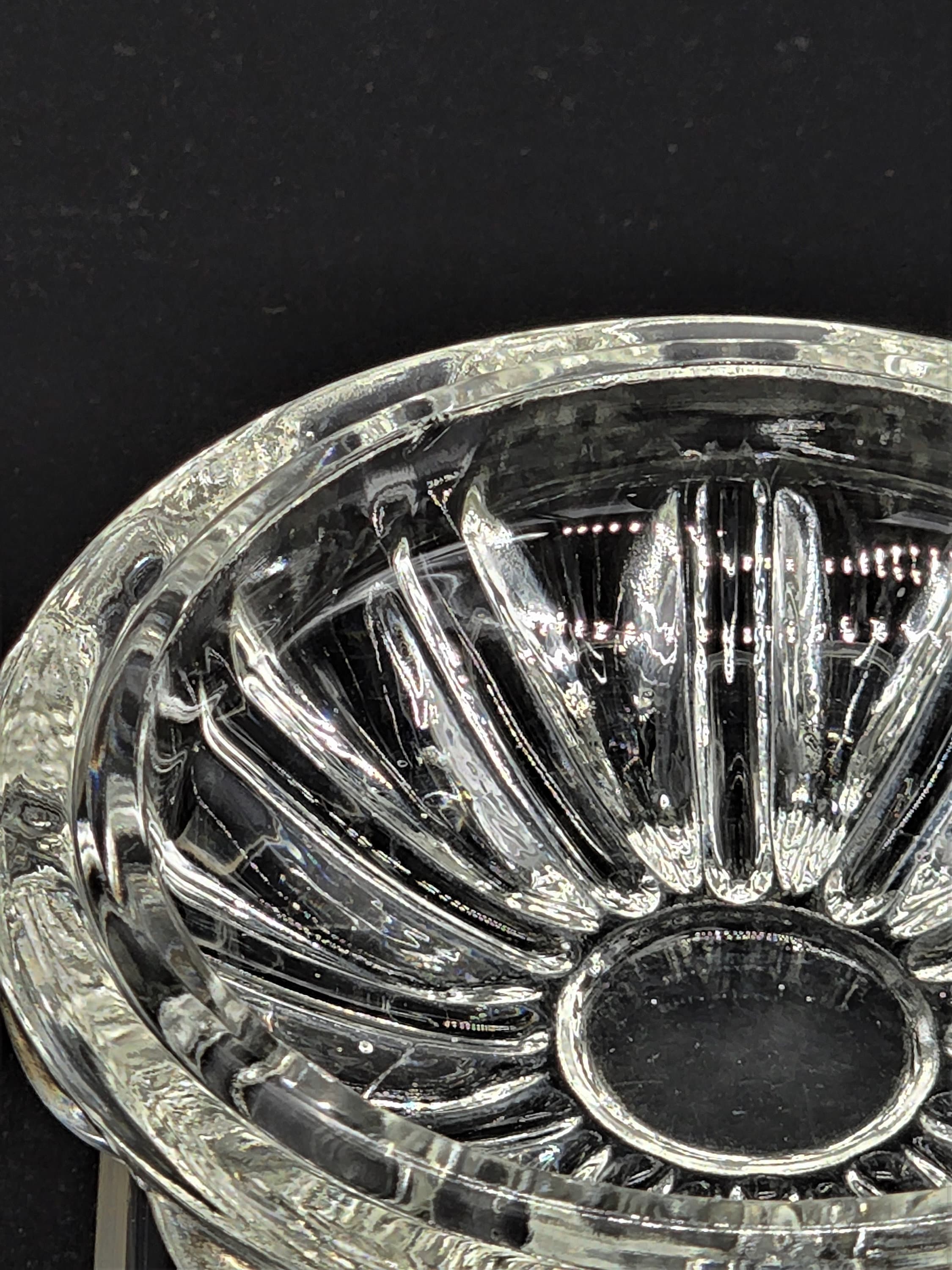 Vintage Clear Glass Round Trinket Box, Lidded Glass Box, Vanity Dish - Etsy