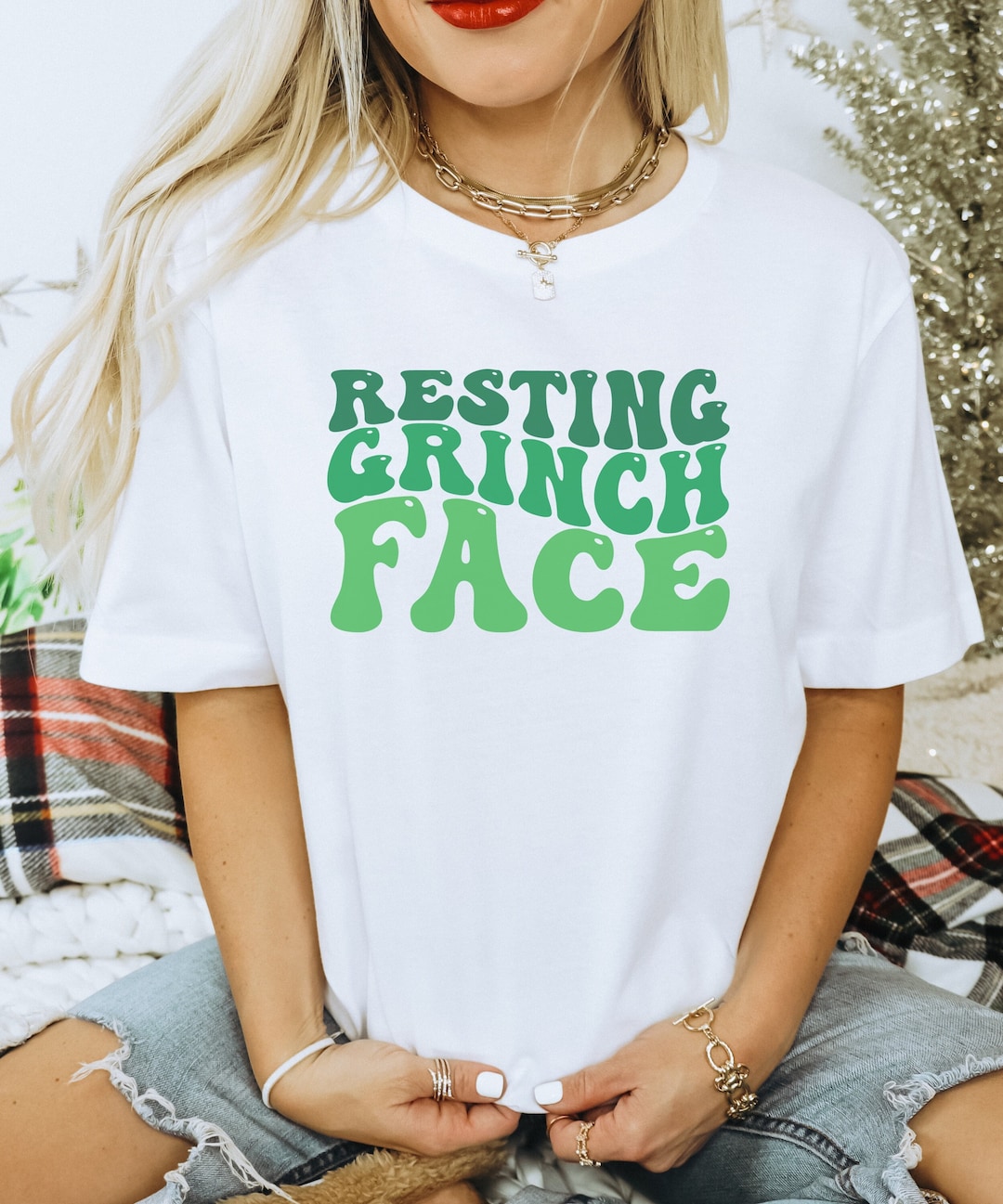 Resting Grinch Face Shirt Grinch Christmas Oversized Tee - Etsy
