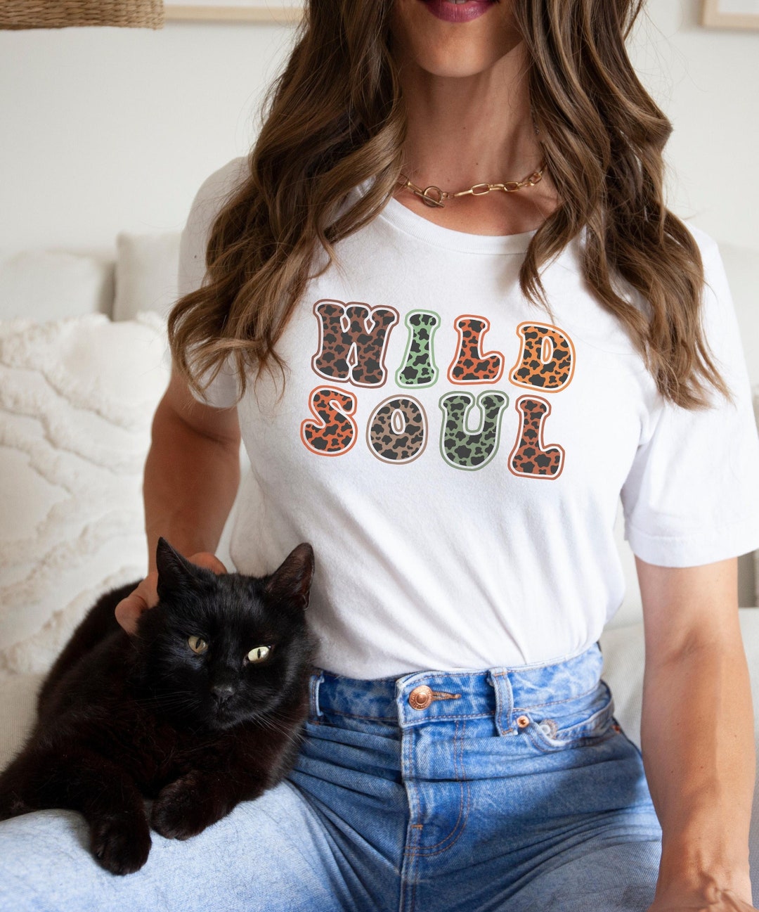 Wild Soul Shirt, Stay Wild, Cheetah Print T-shirt, Graphic Tee, Western ...