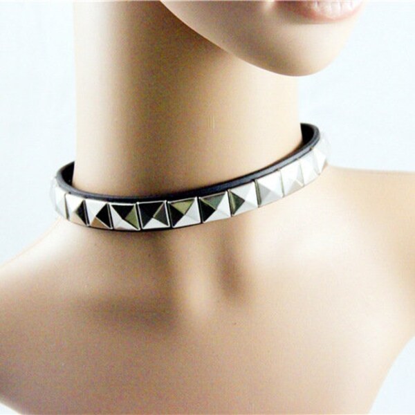 Studded Choker - Etsy