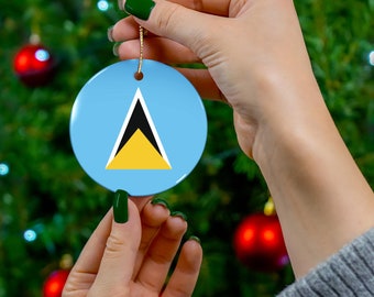 Flag of Saint Lucia - Etsy