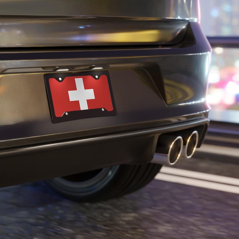 Flag of Switzerland Vanity License Plate, Car License Plate ...