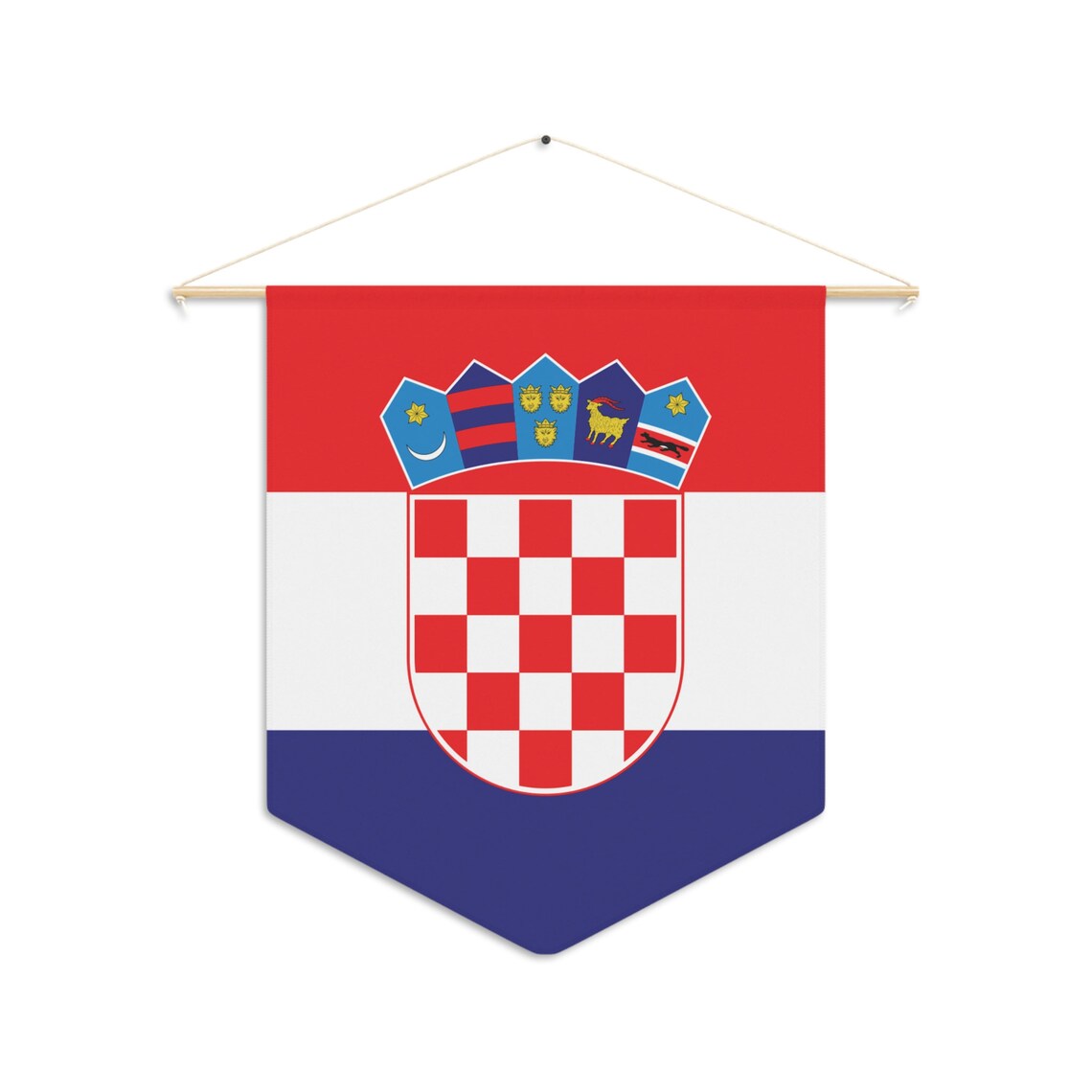 Croatian Flag Pennant Banner, Wall Decor, Flag of Croatia - Etsy