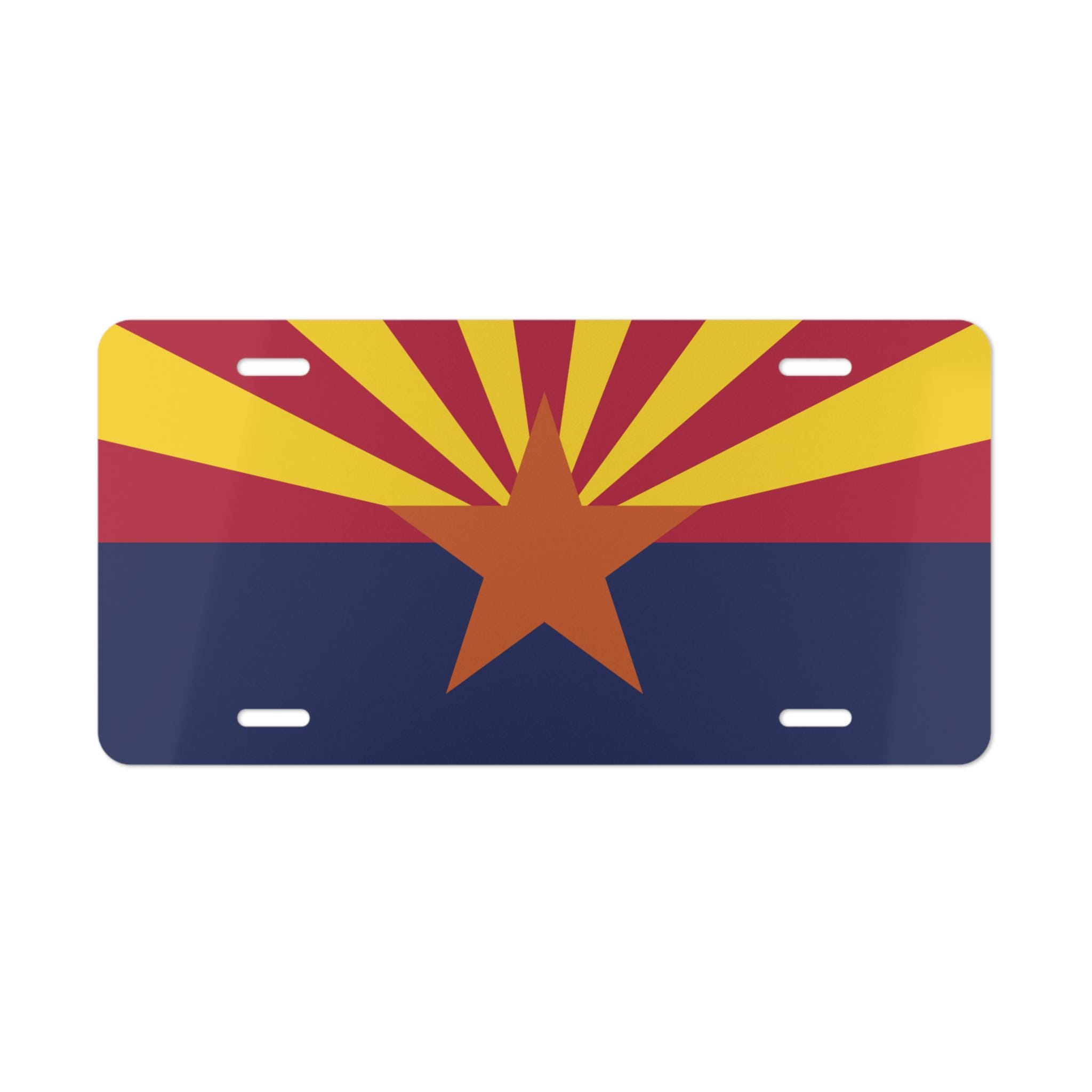 Flag of Arizona Vanity License Plate, Arizona State Flag Decor, Arizona ...