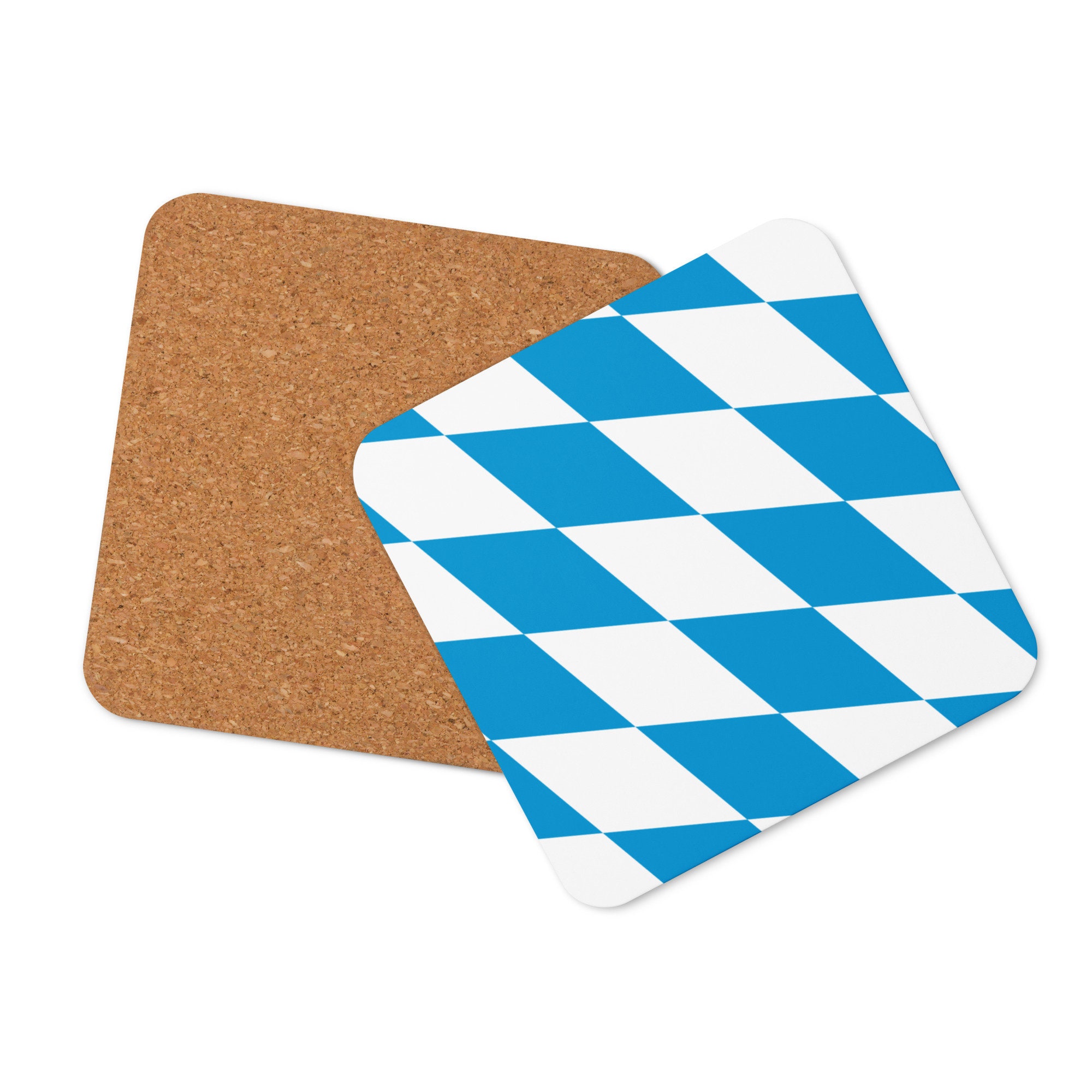 Flag of Bavaria Cork-back Coaster, Travel Souvenir, Home Decor ...