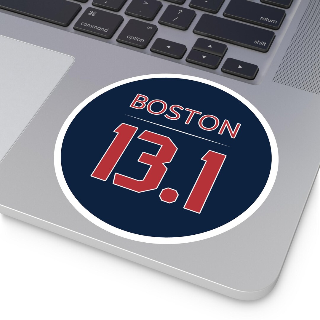 Boston Half Marathon 13.1 Run Distance Sticker, Boston Sports Inspired ...
