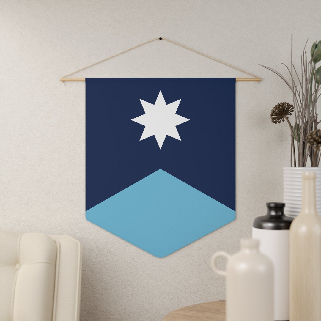 New Minnesota State Flag Pennant Banner, Wall Decor, Flag of Minnesota ...