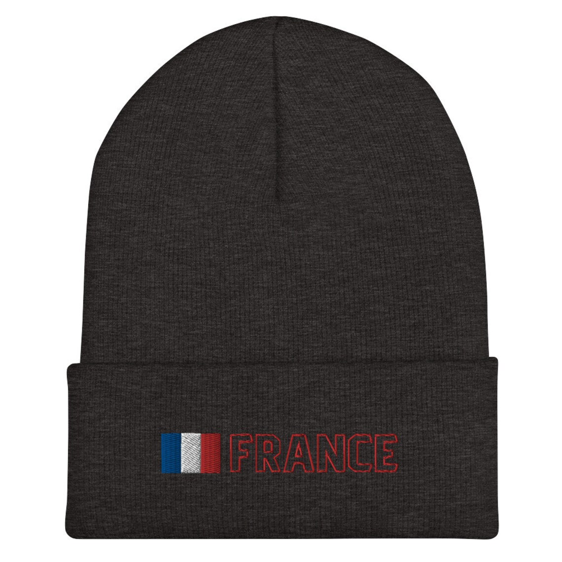 France National Flag Unisex Cuffed Beanie, Hat, Cap, Française, Drapeau ...