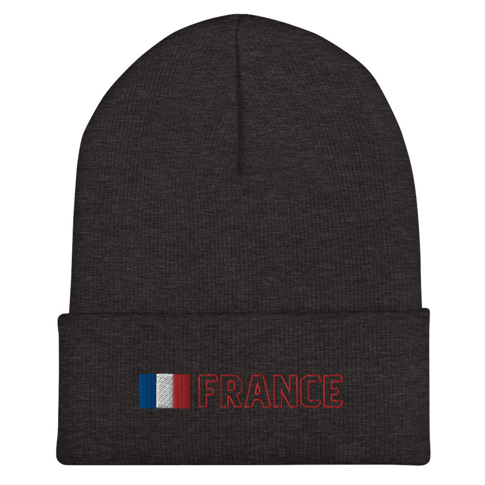 France National Flag Unisex Cuffed Beanie, Hat, Cap, Française, Drapeau ...