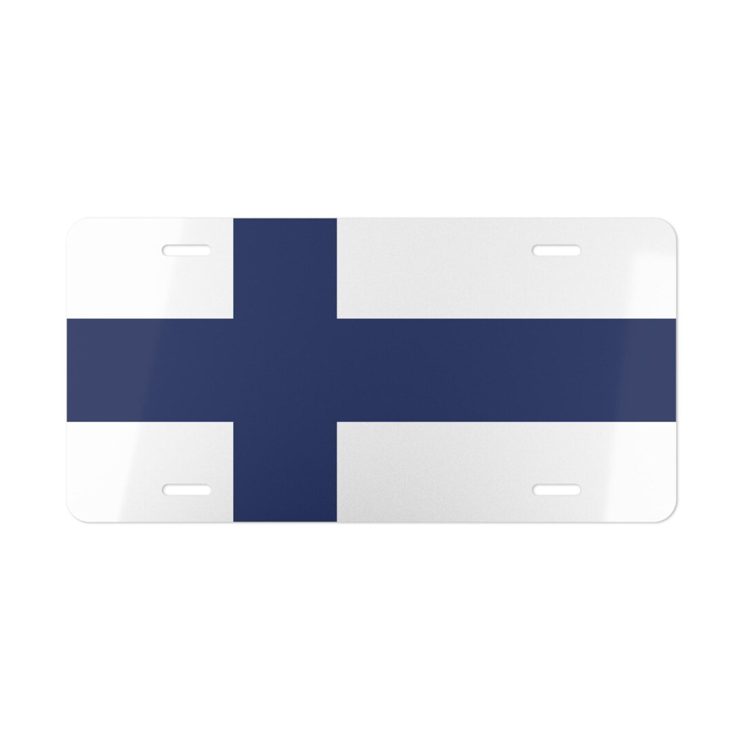 Flag of Finland Vanity License Plate, Car License Plate, Finland Decor ...