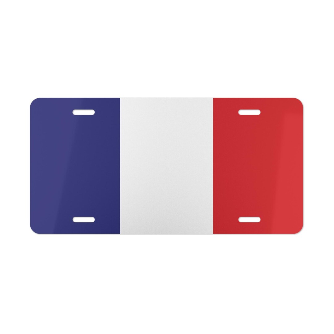 Flag of France Vanity License Plate, Car License Plate, French Decor ...