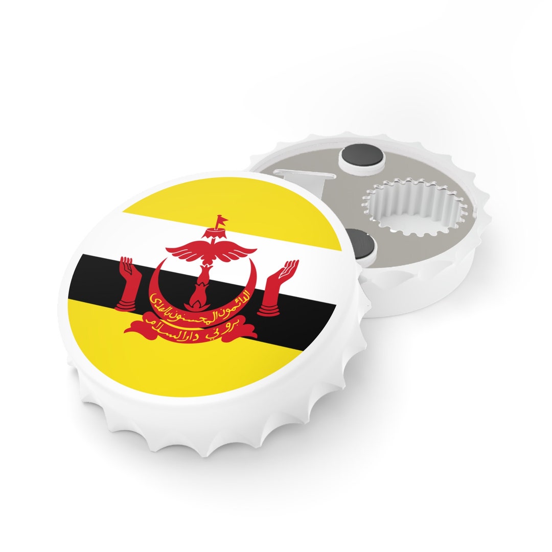 Brunei Flag Bottle Opener, Bruneian Flag Decor, Bar Gift, Travel Gift ...