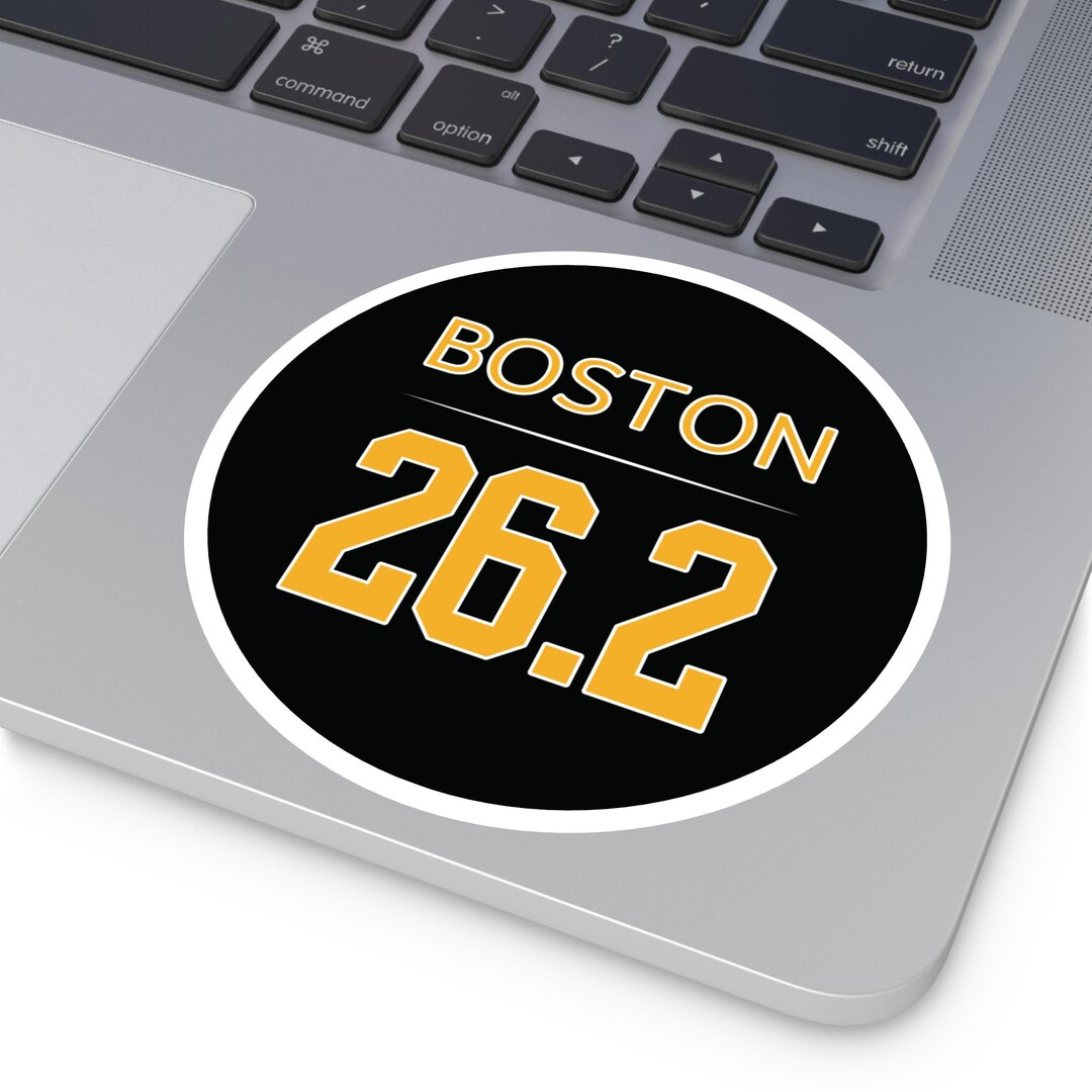 Boston Marathon 26.2 Run Distance Sticker, Boston Sports Inspired ...