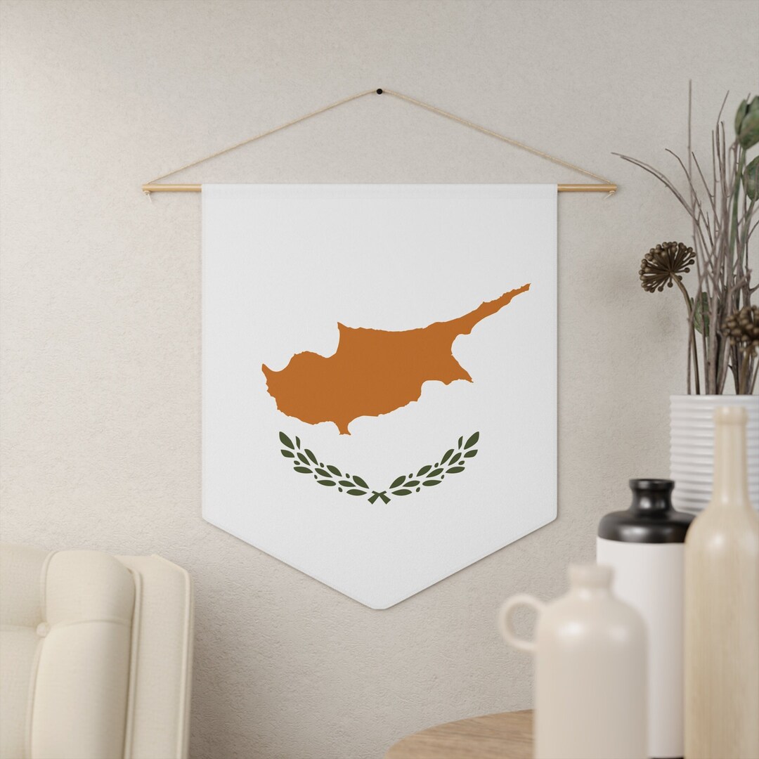 Cypriot Flag Pennant Banner, Wall Decor, Flag of Cyprus - Etsy