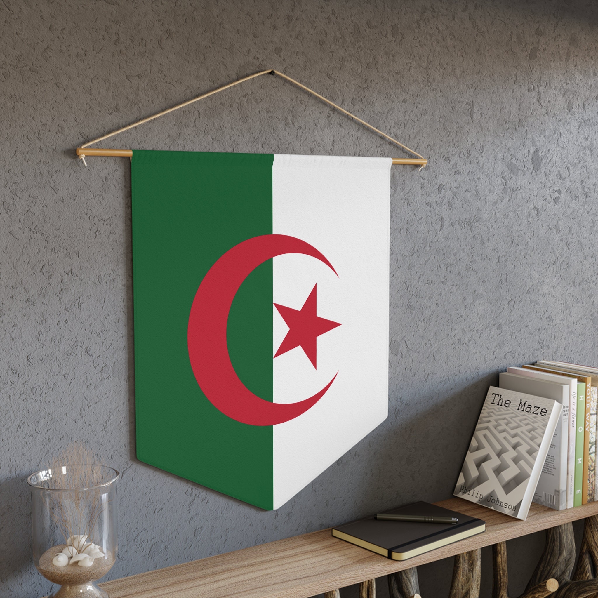 Algerian Flag Pennant Banner, Wall Decor, Flag of Algeria - Etsy