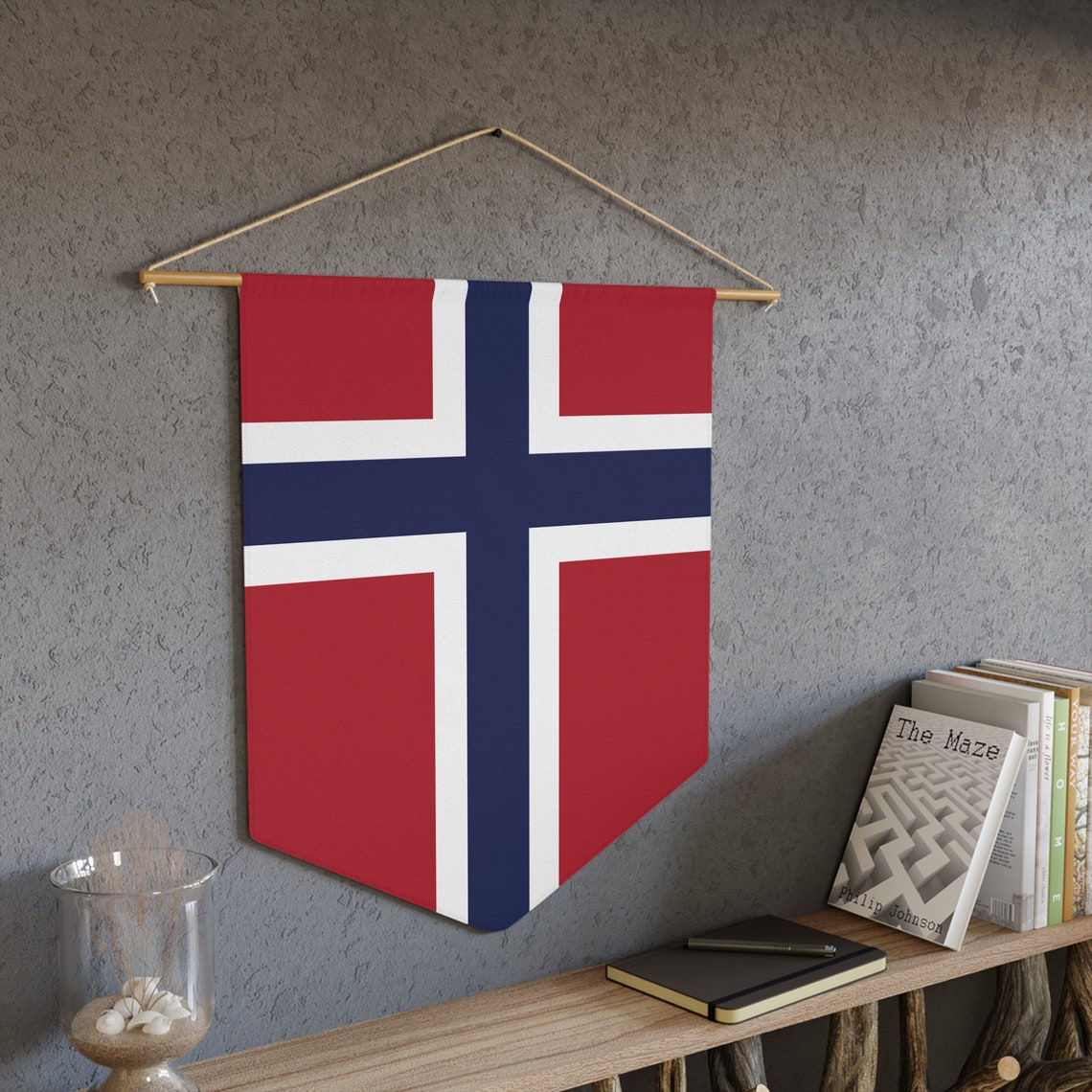 Norwegian Flag Pennant Banner, Wall Decor, Norway - Etsy