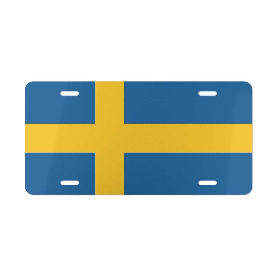 Flag of Sweden Vanity License Plate, Car License Plate, Sweden Decor ...