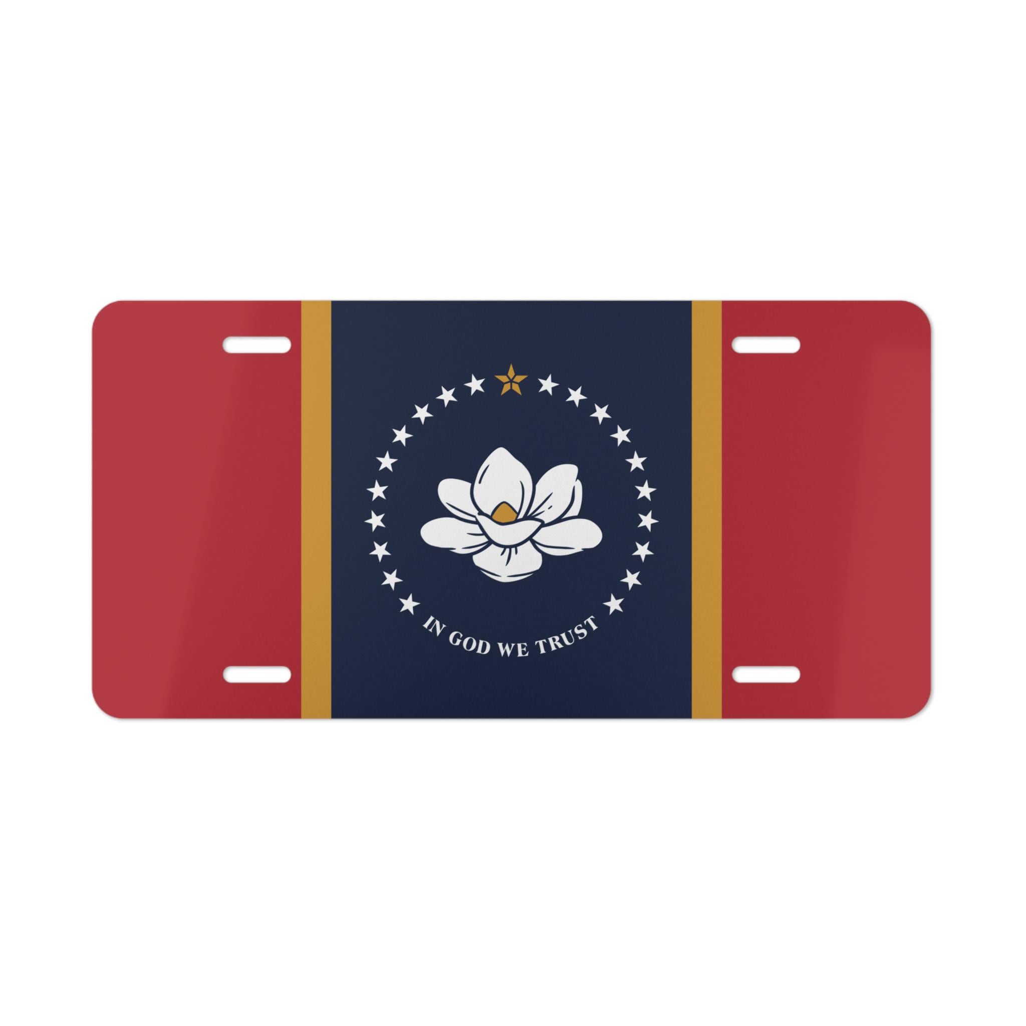Flag of Mississippi Vanity License Plate, Mississippi State Flag Decor ...