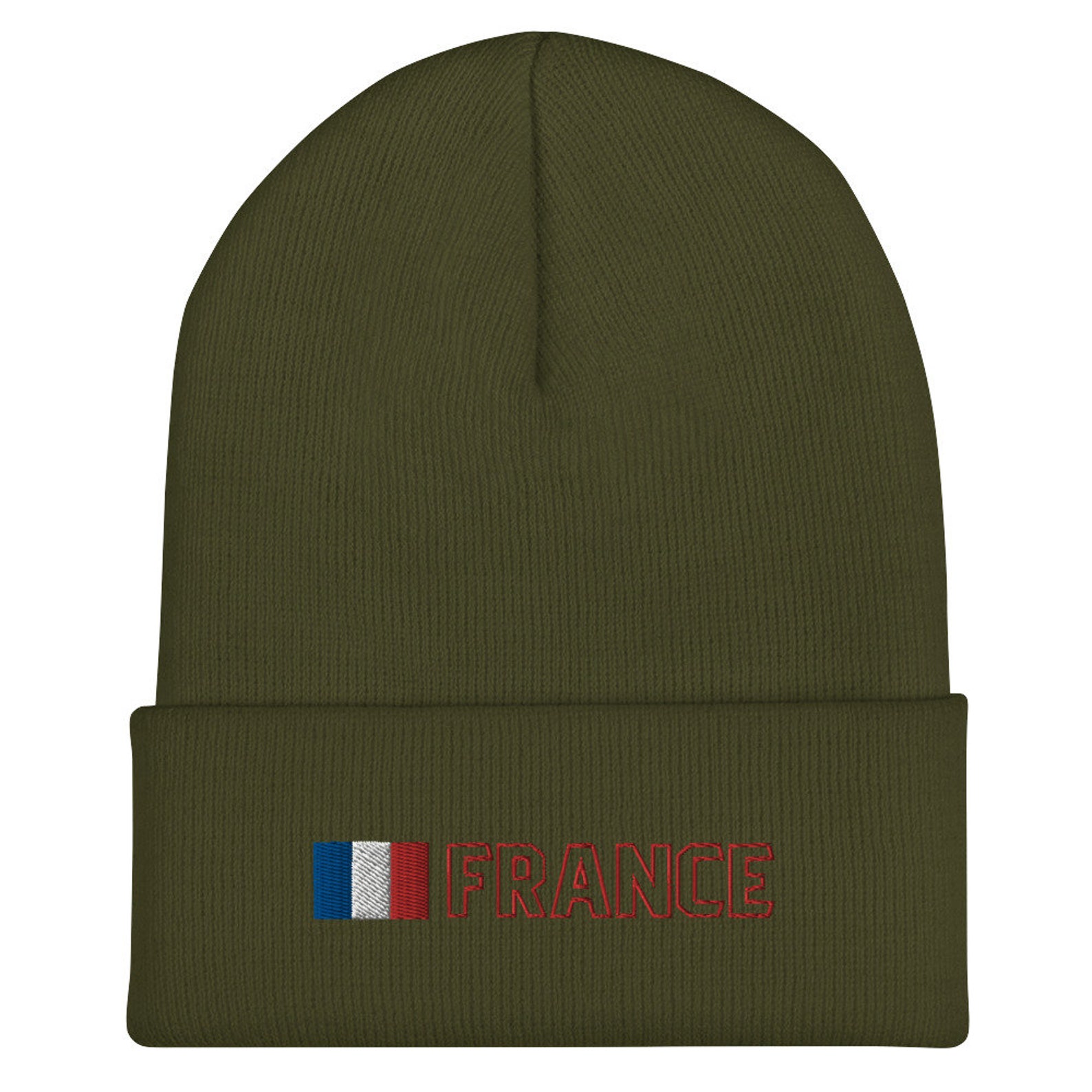 France National Flag Unisex Cuffed Beanie, Hat, Cap, Française, Drapeau ...