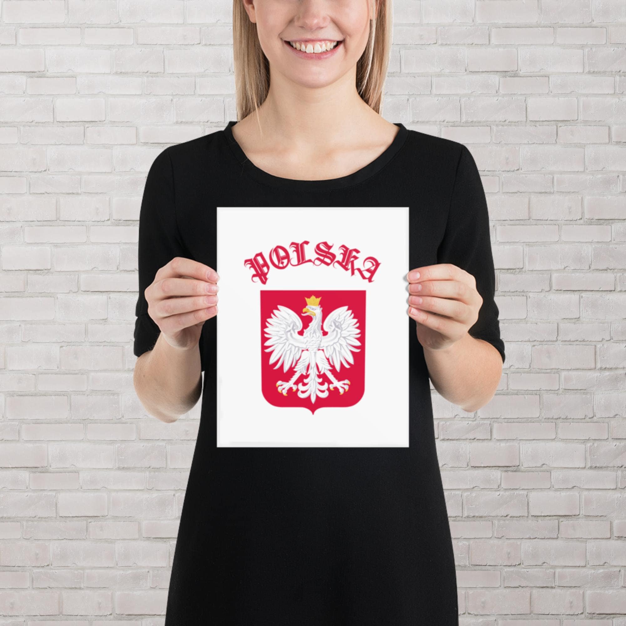 Polska Poland Poster, Polish Coat of Arms, Godło, Poland Souvenir ...