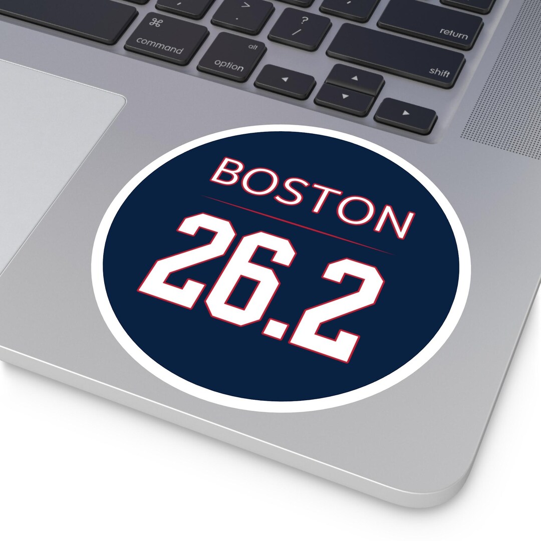 Boston Marathon 26.2 Run Distance Sticker, Boston Sports Inspired ...