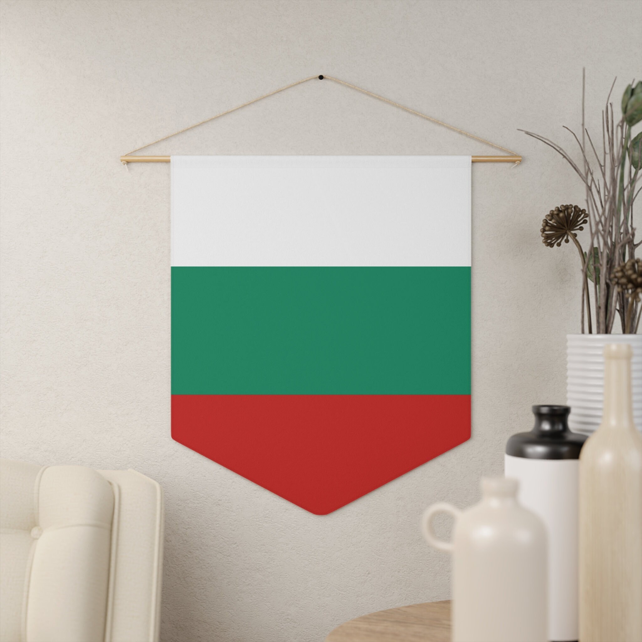 Bulgarian Flag Pennant Banner, Wall Decor, Flag of Bulgaria - Etsy