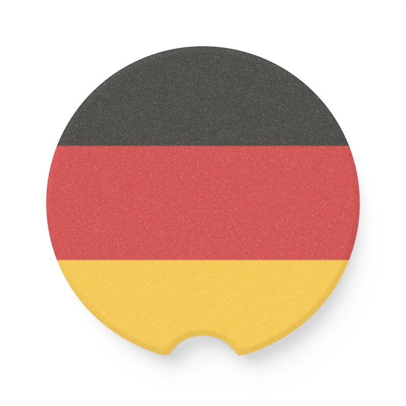 Soapstone Car Coaster - German Flag Design, Flag of Germany, Germany ...