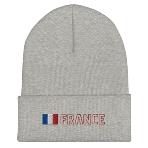 France National Flag Unisex Cuffed Beanie, Hat, Cap, Française, Drapeau ...