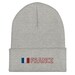 France National Flag Unisex Cuffed Beanie, Hat, Cap, Française, Drapeau ...