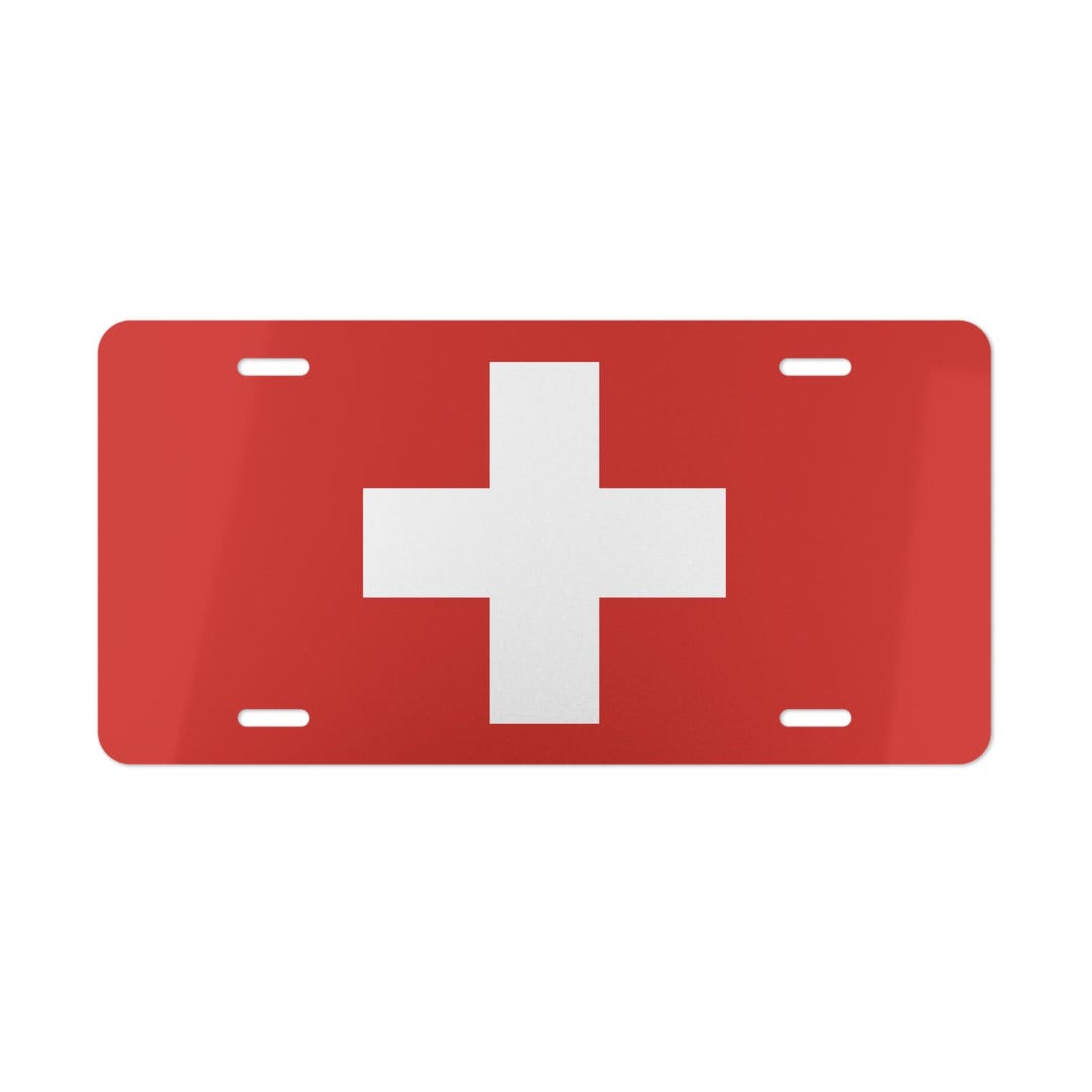 Flag of Switzerland Vanity License Plate, Car License Plate ...
