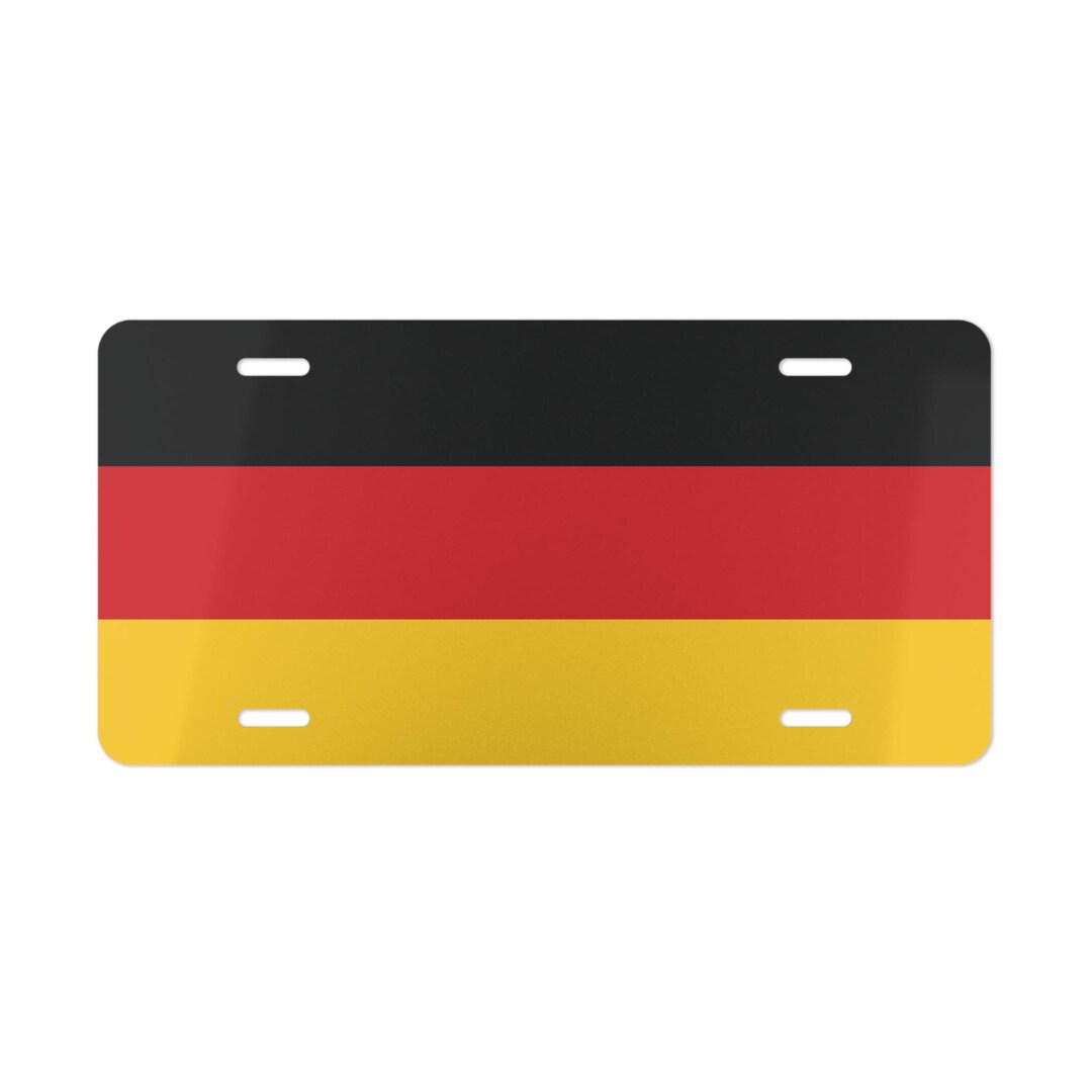 Flag of Germany Vanity License Plate, Car License Plate, Germany Decor ...