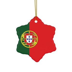 Ceramic Ornament, Flag of Portugal Design - Portuguese Flag Souvenir ...