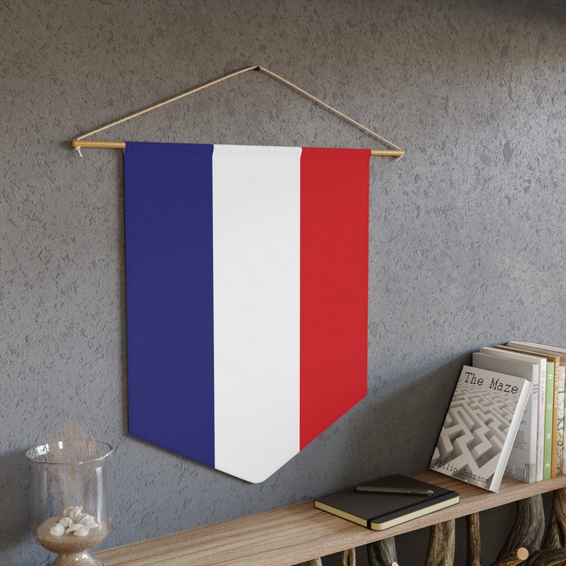 French Flag Pennant Banner, Wall Decor, Flag of France - Etsy