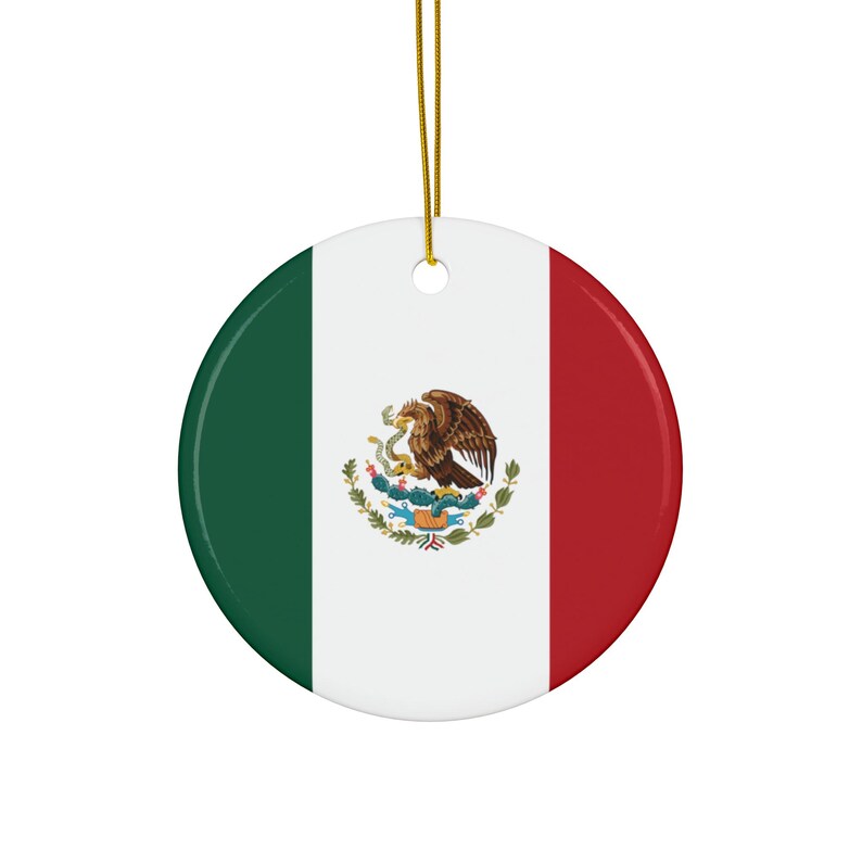 Ceramic Ornament, Flag of Mexico Design - Mexican Flag Souvenir, Home ...