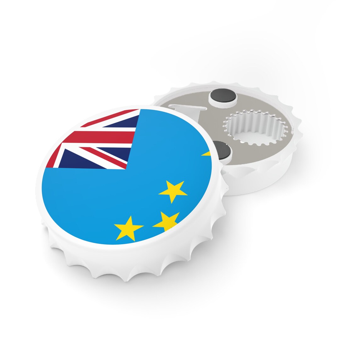 Tuvalu Flag Bottle Opener, Tuvaluan Flag Decor, Bar Gift, Travel Gift ...