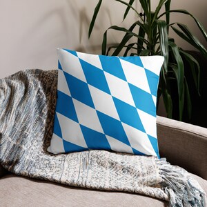 Bavarian Flag Design Pillow, Bavaria, Bayern, DE, Germany, Oktoberfest ...