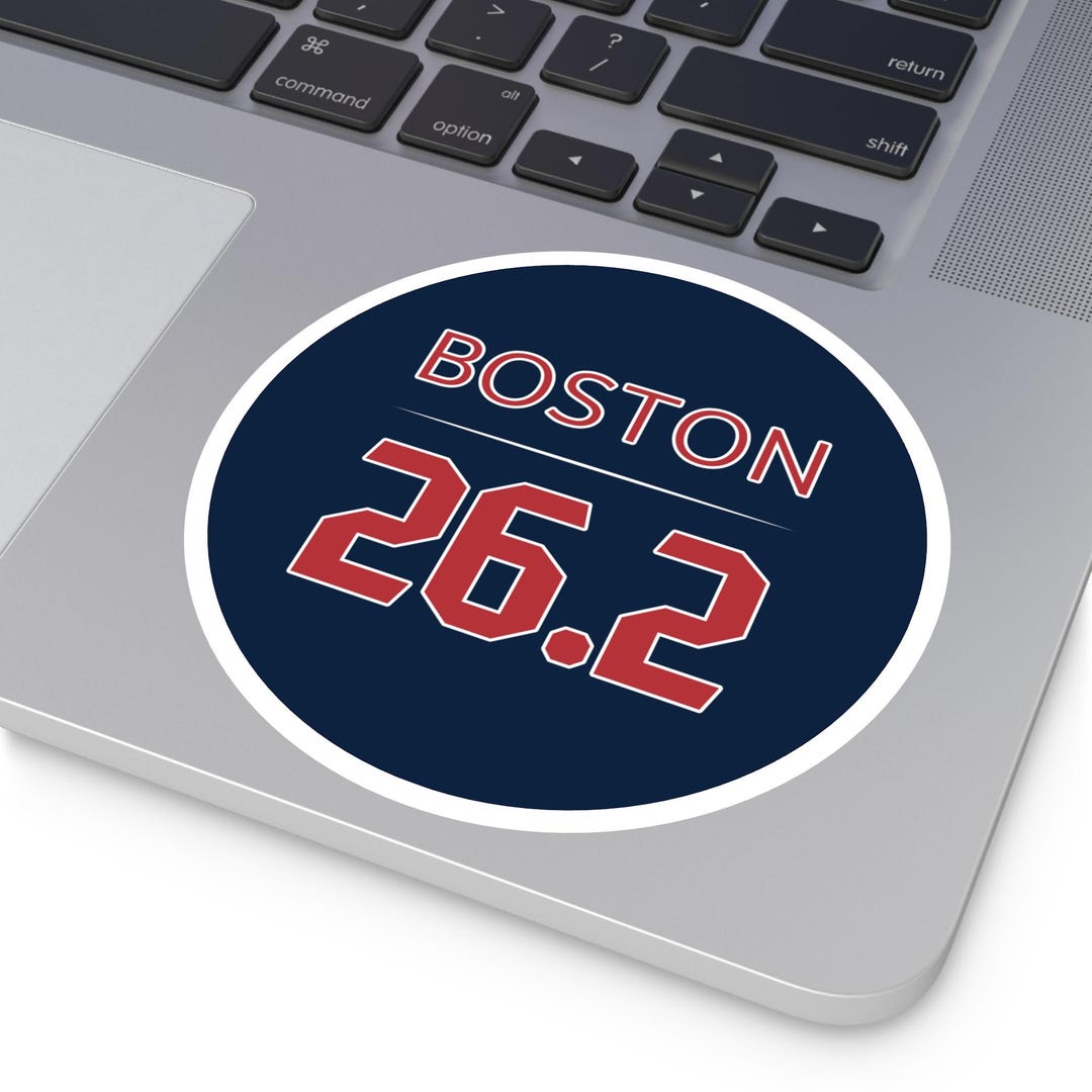 Boston Marathon 26.2 Run Distance Sticker, Boston Sports Inspired ...