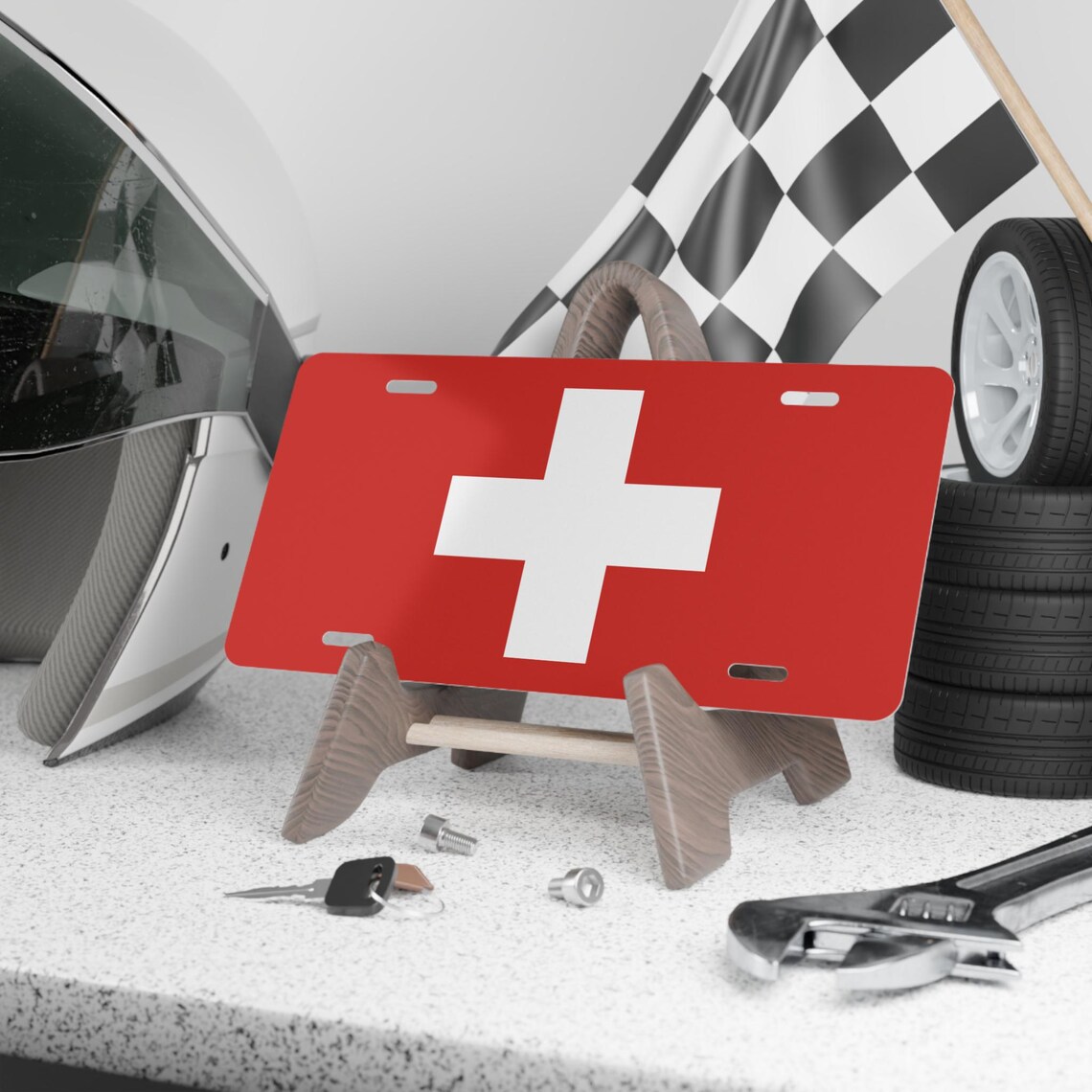 Flag of Switzerland Vanity License Plate, Car License Plate ...