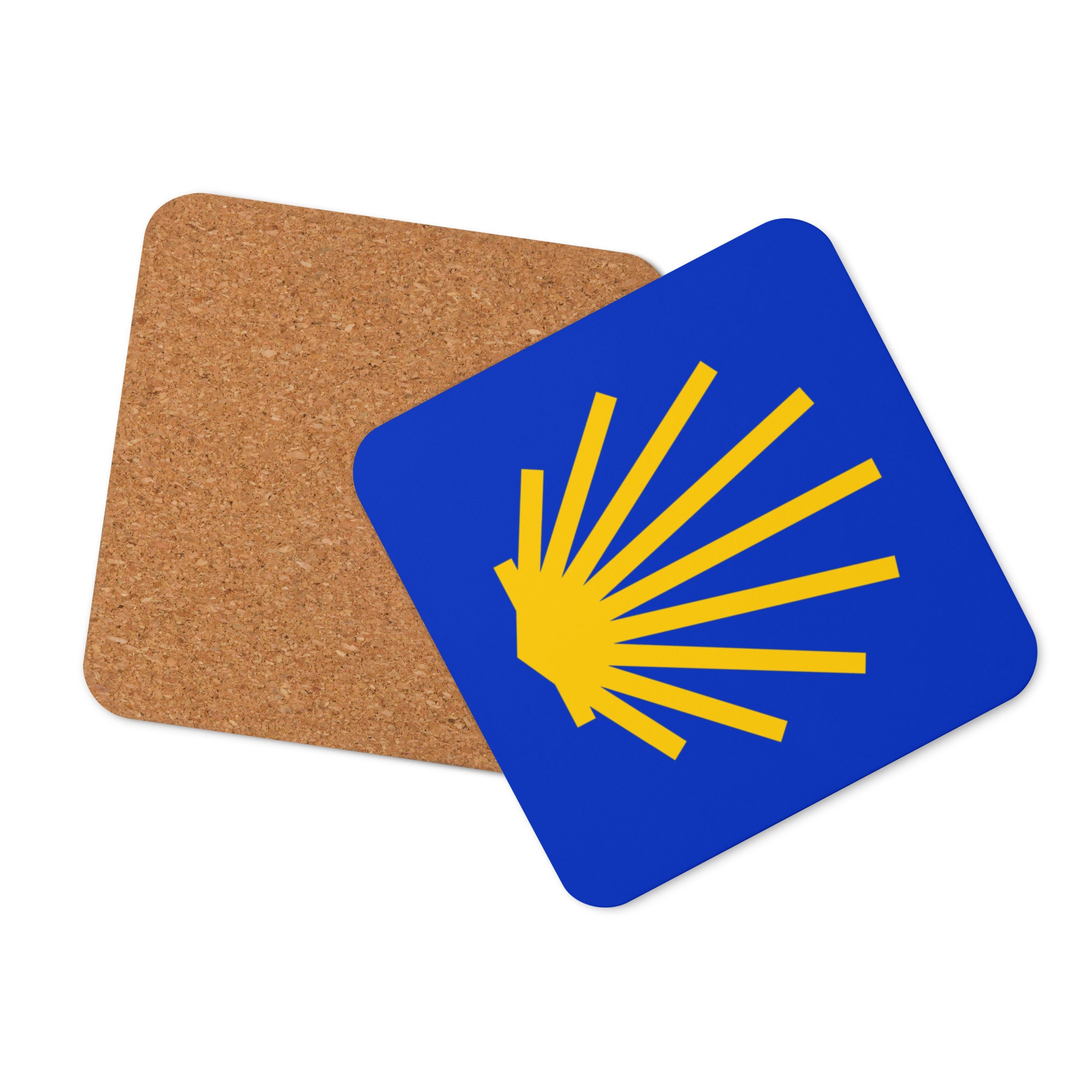 Camino De Santiago Shell Cork-back Coaster, Pilgrimage Commemorative ...