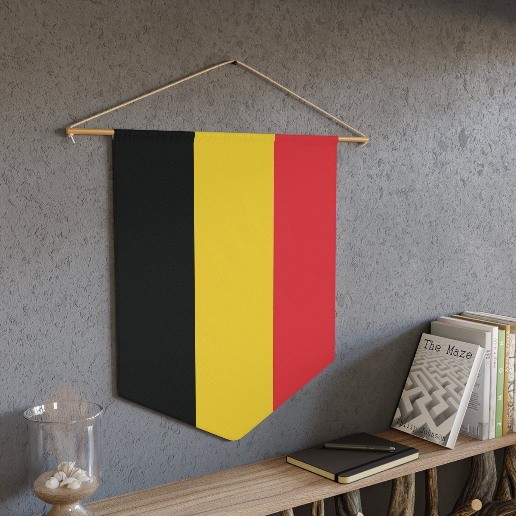 Belgian Flag Pennant Banner, Wall Decor, Flag of Belgium - Etsy
